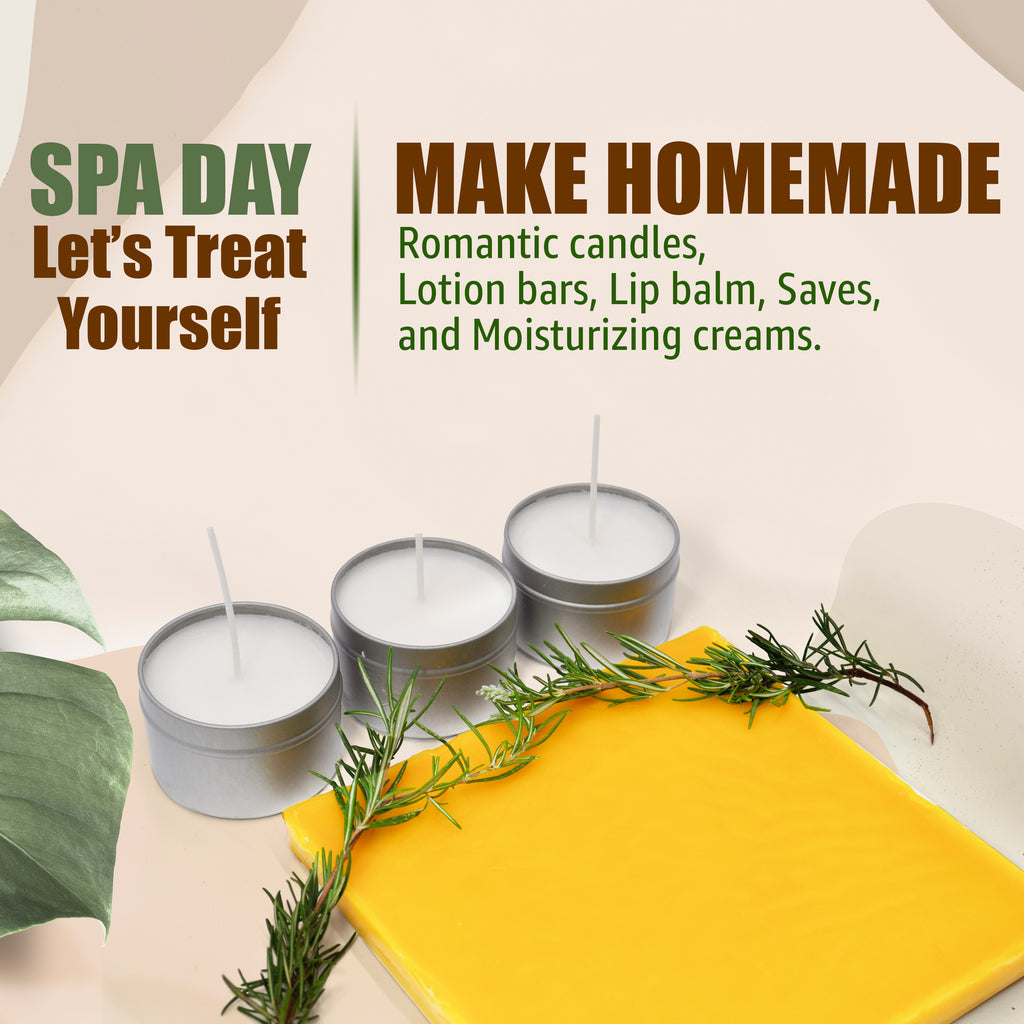 Anythingbees Organic Yellow Handmade Beeswax Brick - 1lb – Bloom Honey